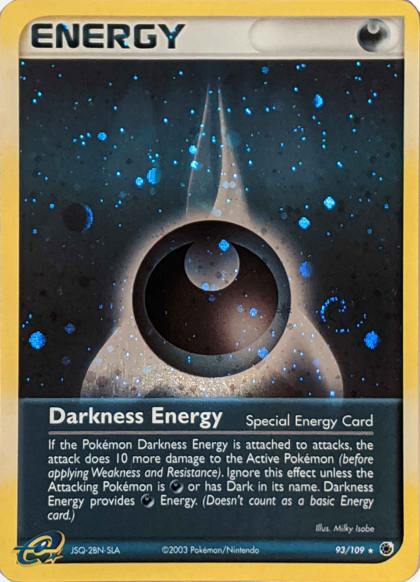Darkness Energy (93/109 Pokémon League Special Print) - Pokumon