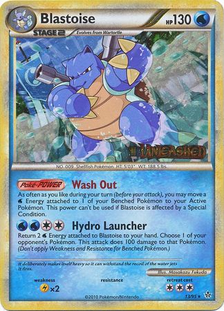 Blastoise (13/95 Unleashed Prerelease Special Print) - Pokumon